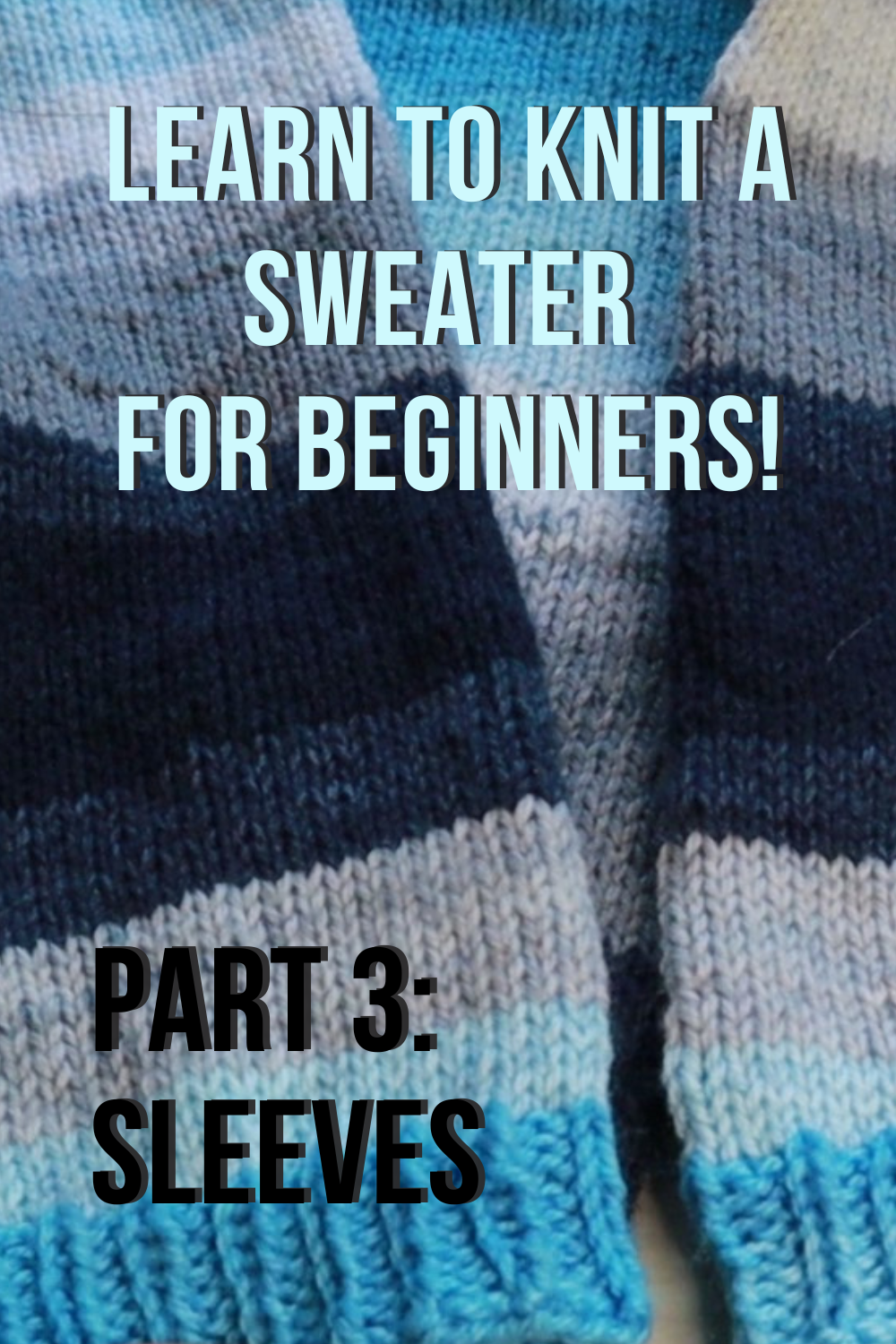 How to Knit: Raglan Sweater Pt 3: Knitting the Sleeves - Purple Rose Crafts