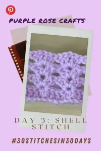 Day 3: How to Crochet Shell Stitch, 2 Ways